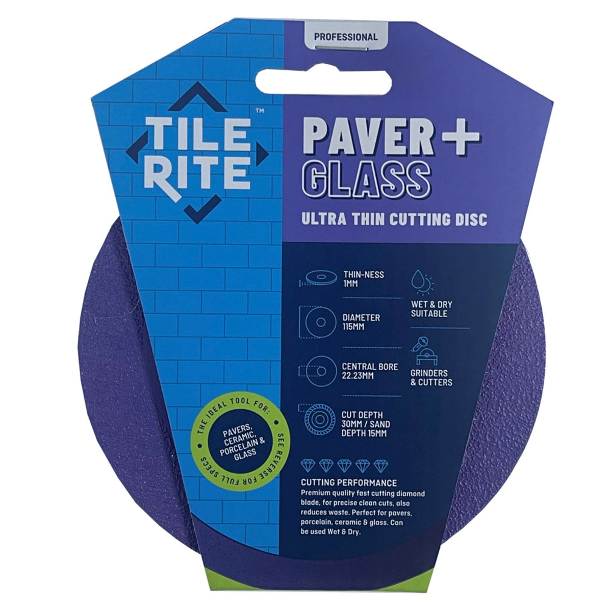 PAVER+ GLASS ULTRA THIN CUTTING DISC – Discount Tile And Bathroom ...